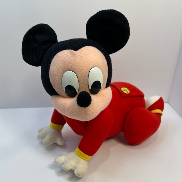 Disney | Other | Vintage Disney Crawling Electronic Baby Mickey Mouse ...